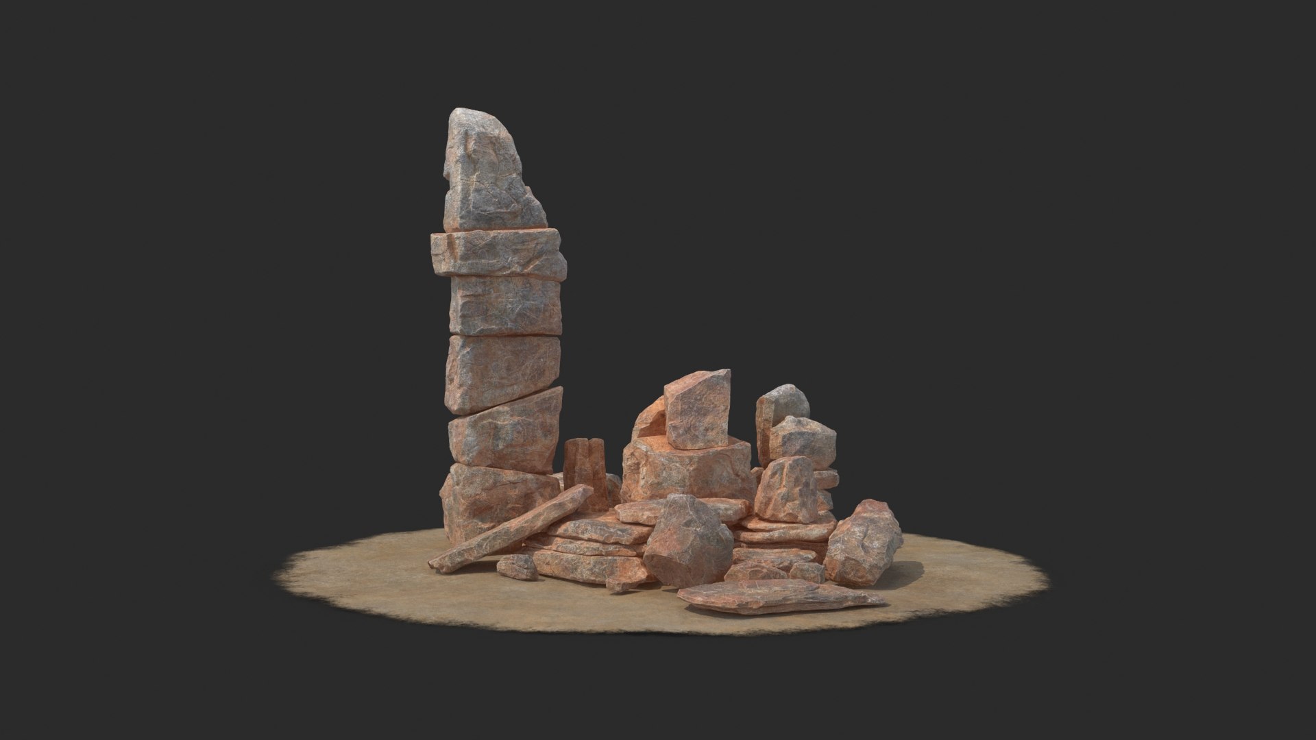 3D Rock V63 Model - TurboSquid 2000948