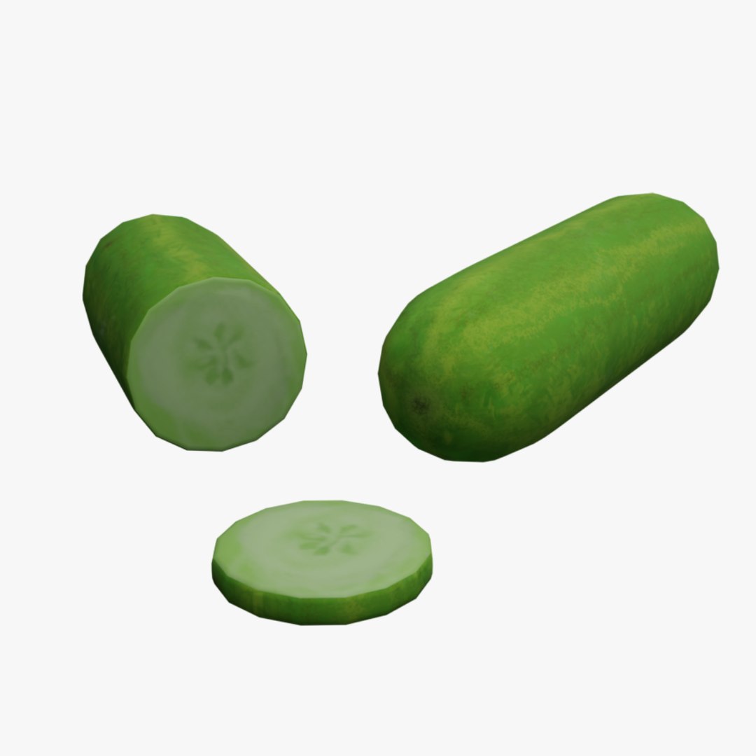 Cucumber 3D Model - TurboSquid 2067244
