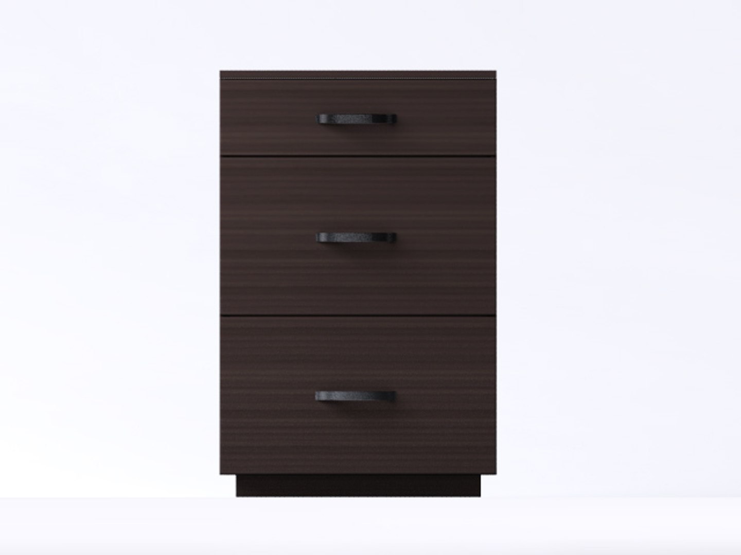 3d Triple Cabinet Model