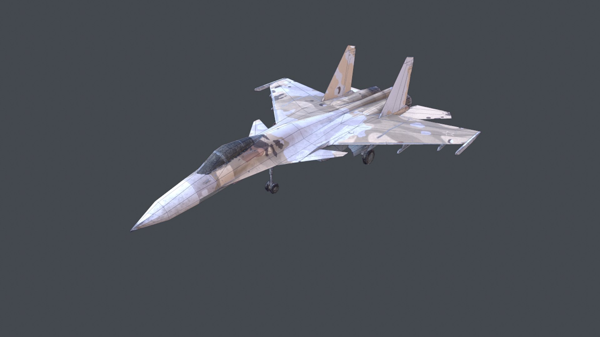 3d fighter su-33