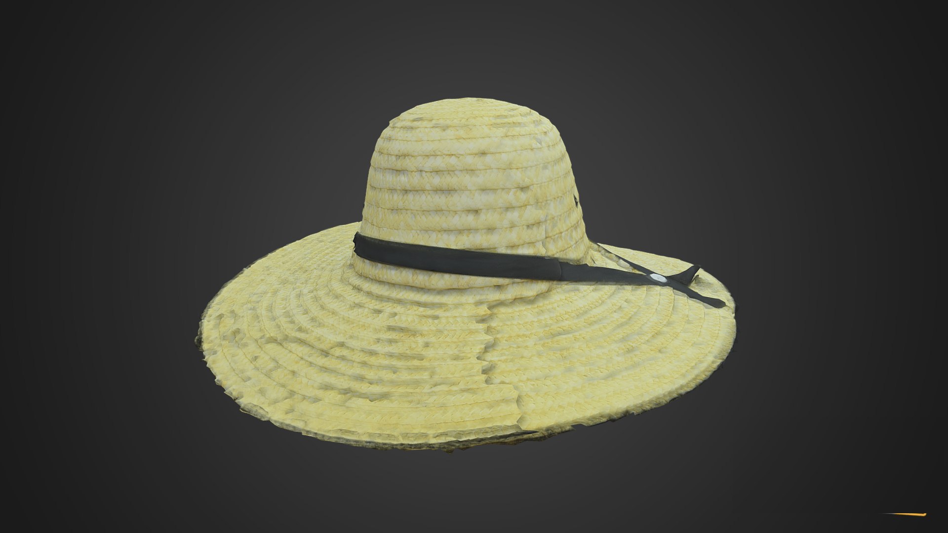 3D Model Summer Straw Hat - TurboSquid 2015025