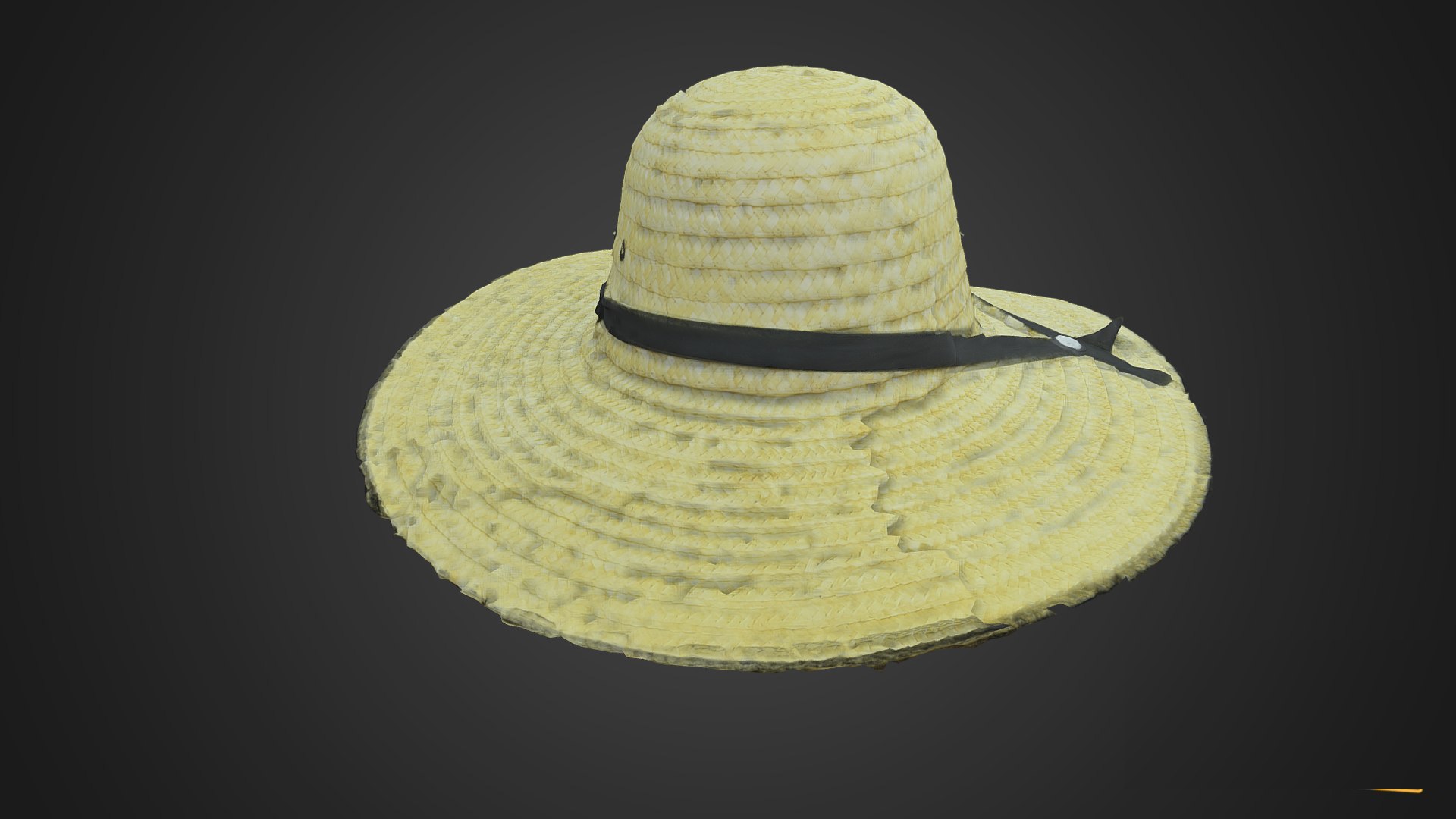 3D Model Summer Straw Hat - TurboSquid 2015025