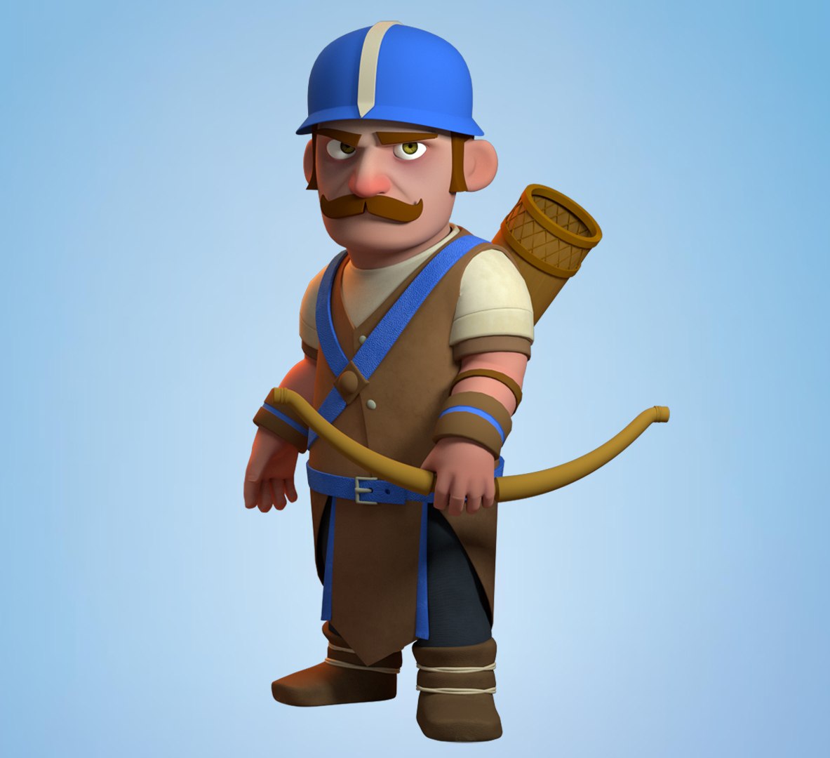 Stylized archer character games 3D - TurboSquid 1663355