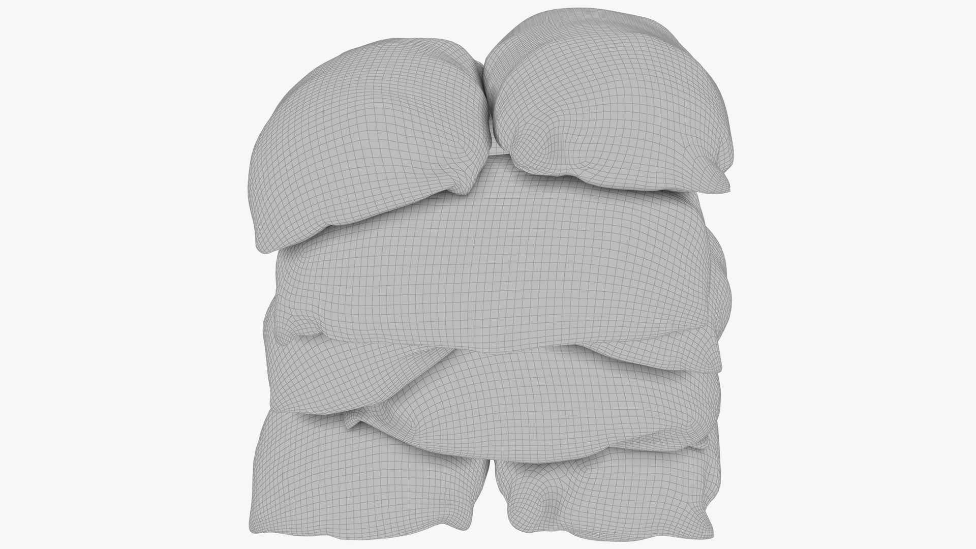 Sacks Stack 3D model - TurboSquid 2183229