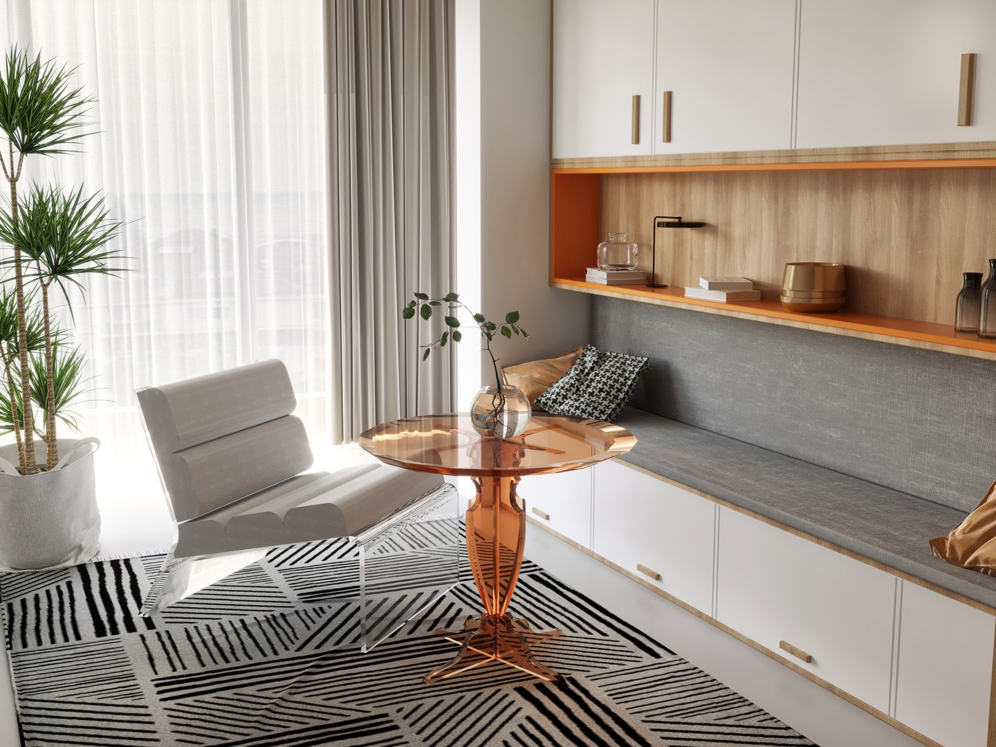 3D Plexy Glass Round Table Model - TurboSquid 2028895