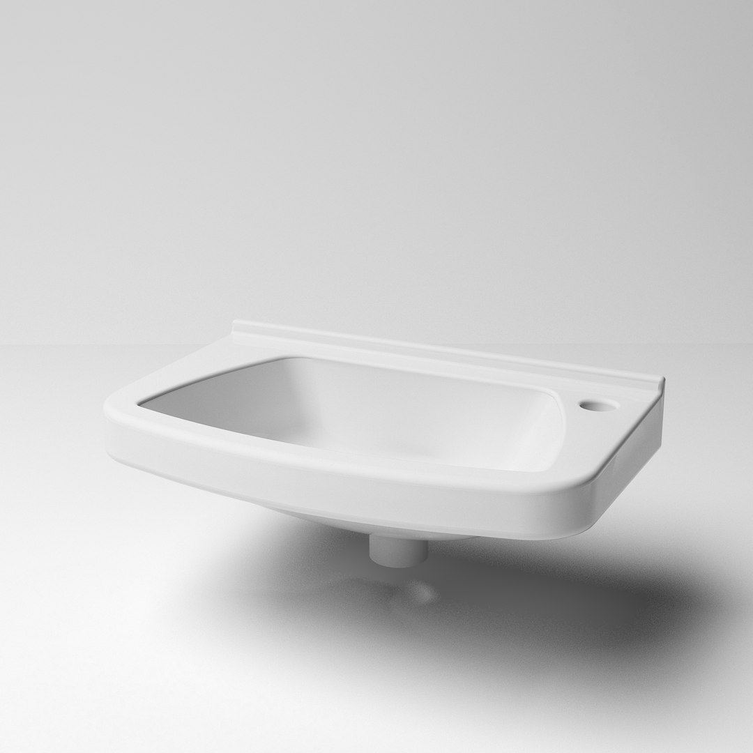 3D Model Basin Ceramic - TurboSquid 1250719