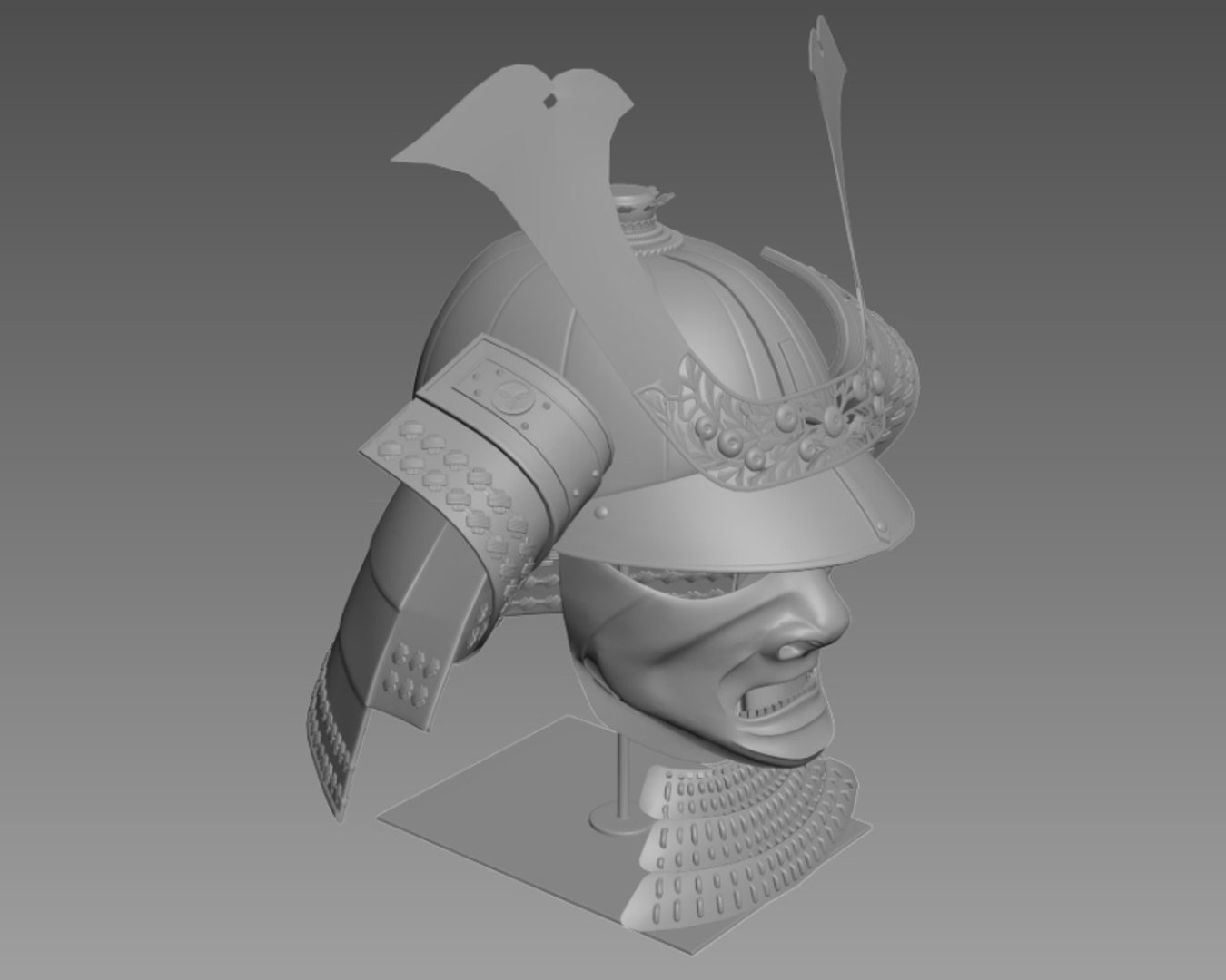 3dsmax Samurai Armor Shogun