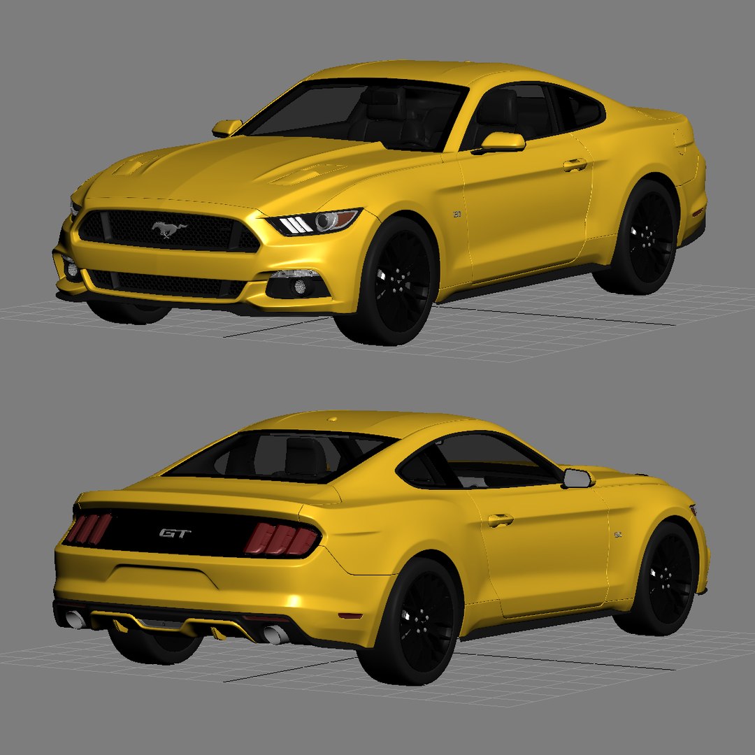 mustang gt 3d model