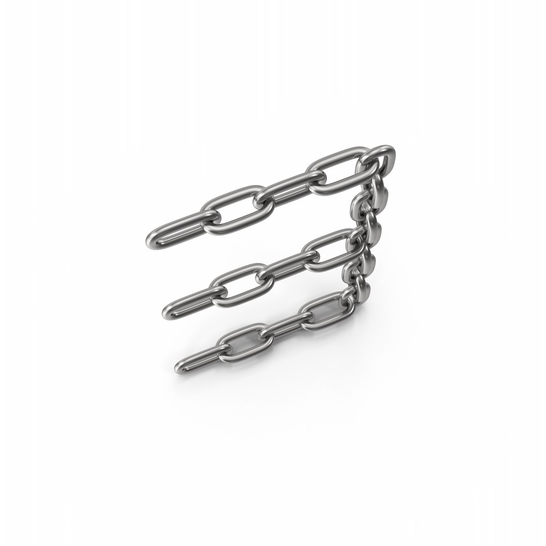 Chain Letter E 3D Model - TurboSquid 2023071