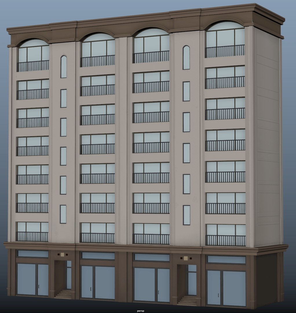 Cartoon building model - TurboSquid 1527150