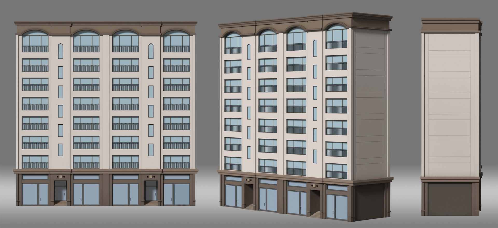 Cartoon building model - TurboSquid 1527150