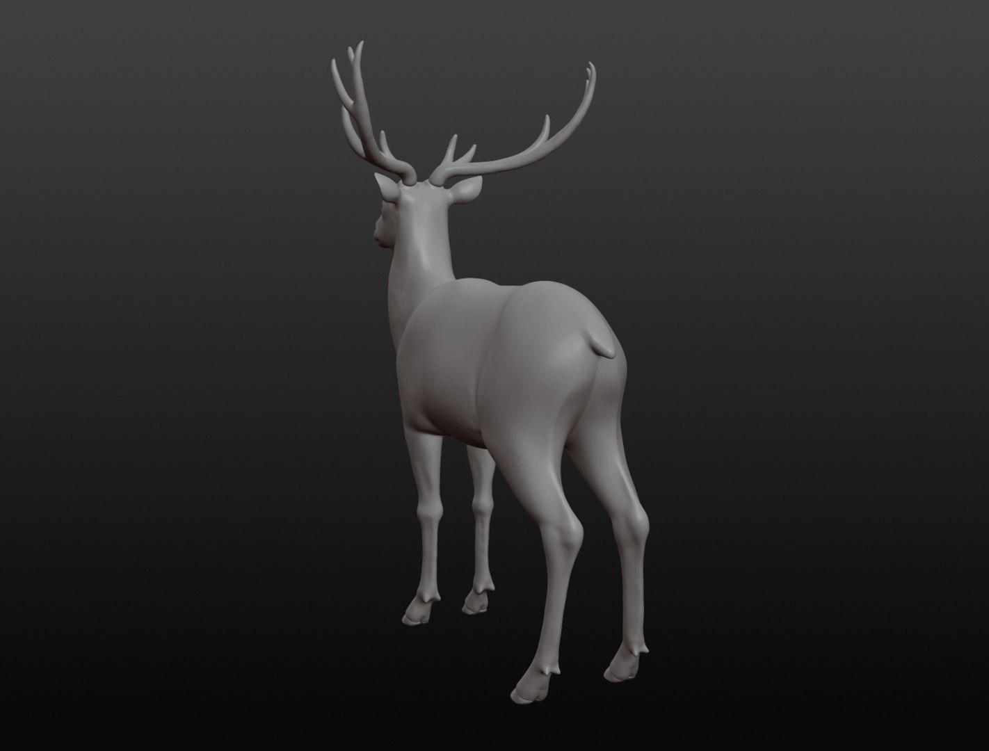 Deer Base Mesh 3D Model - TurboSquid 1419260