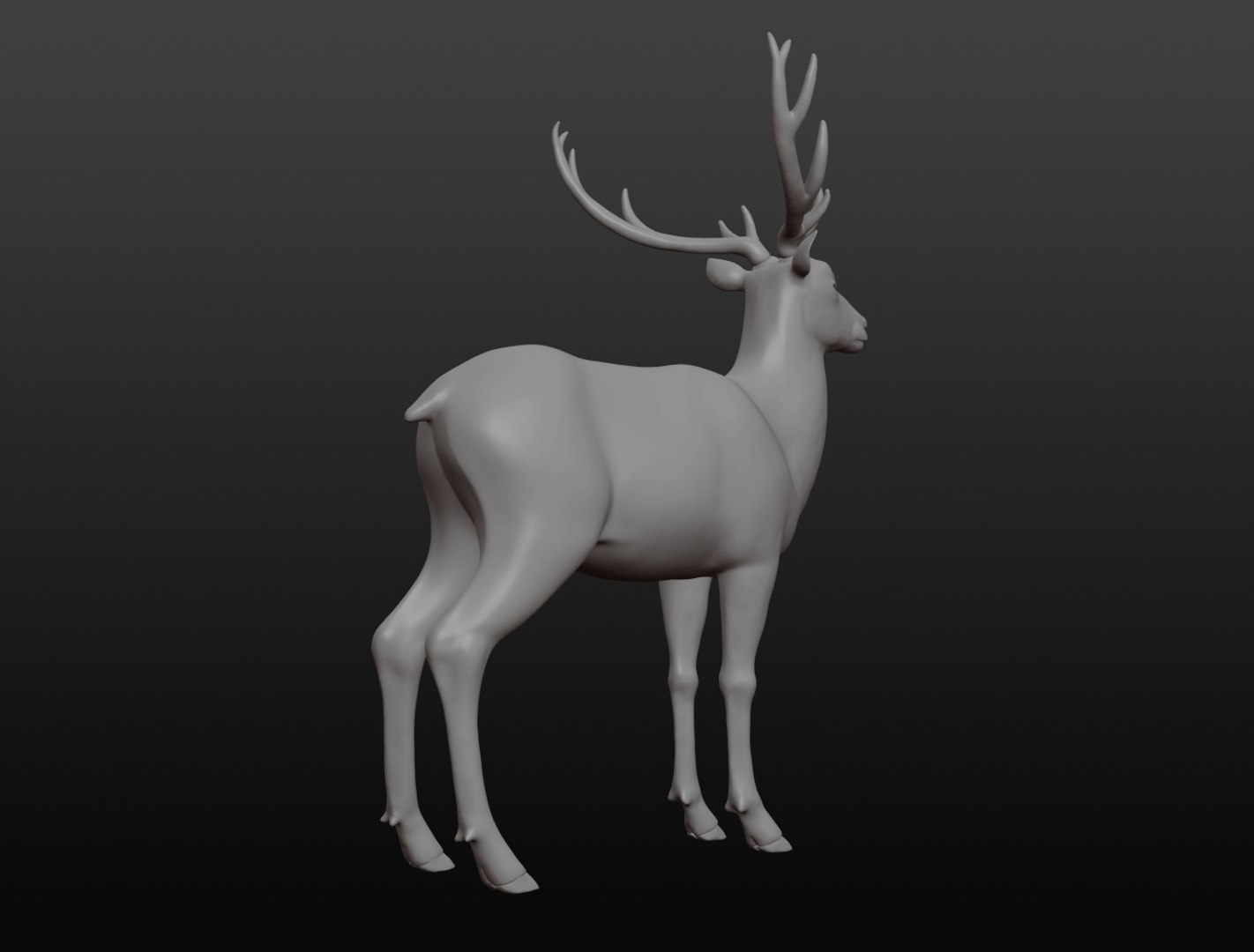 Deer Base Mesh 3D Model - TurboSquid 1419260