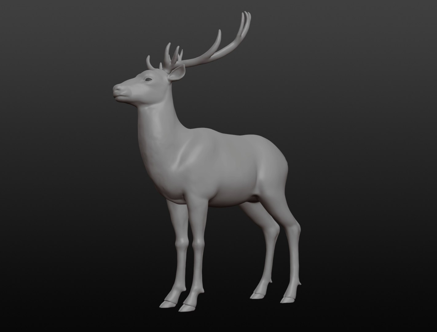 Deer Base Mesh 3D Model - TurboSquid 1419260