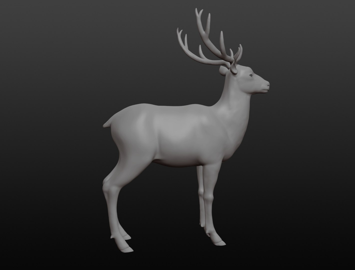 Deer Base Mesh 3D Model - TurboSquid 1419260