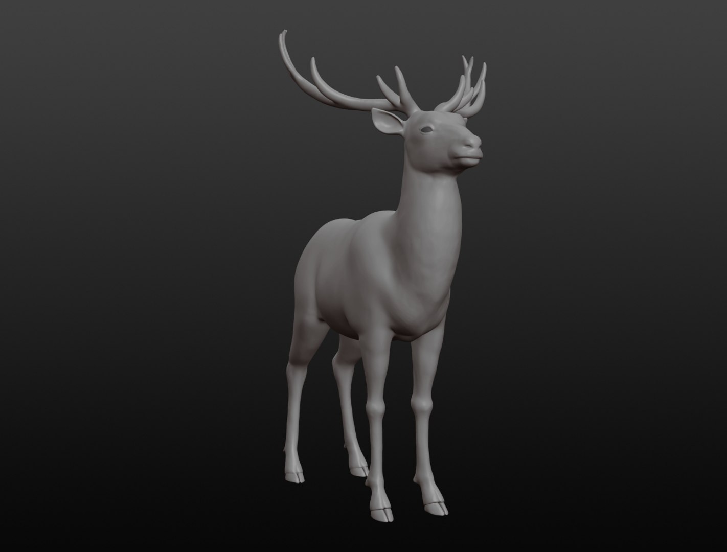 Deer Base Mesh 3D Model - TurboSquid 1419260