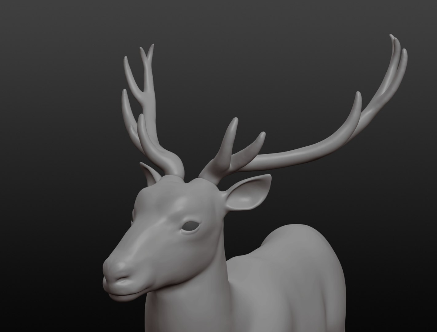 Deer Base Mesh 3D Model - TurboSquid 1419260
