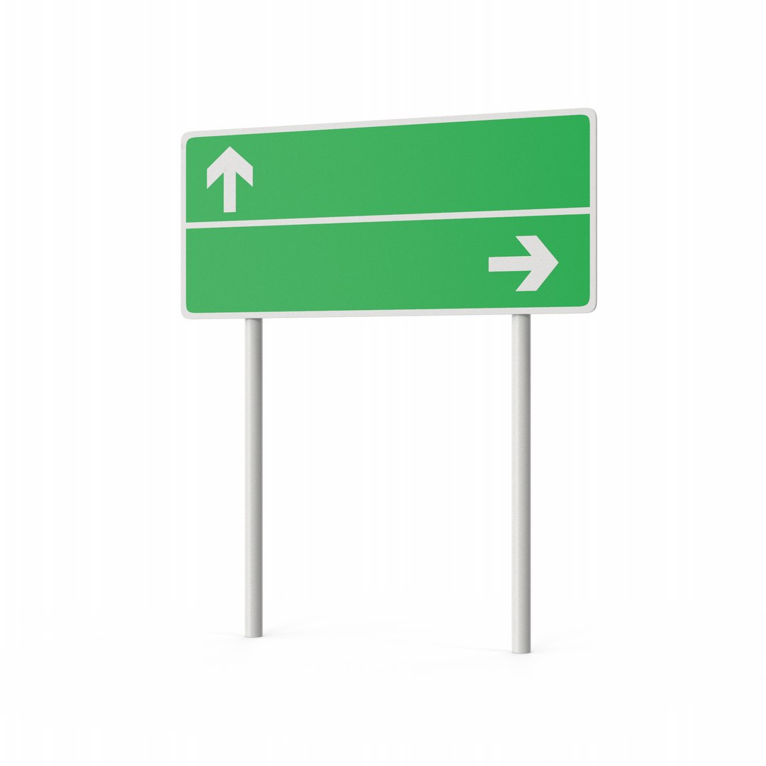 Highway Road Sign Model - TurboSquid 2031465