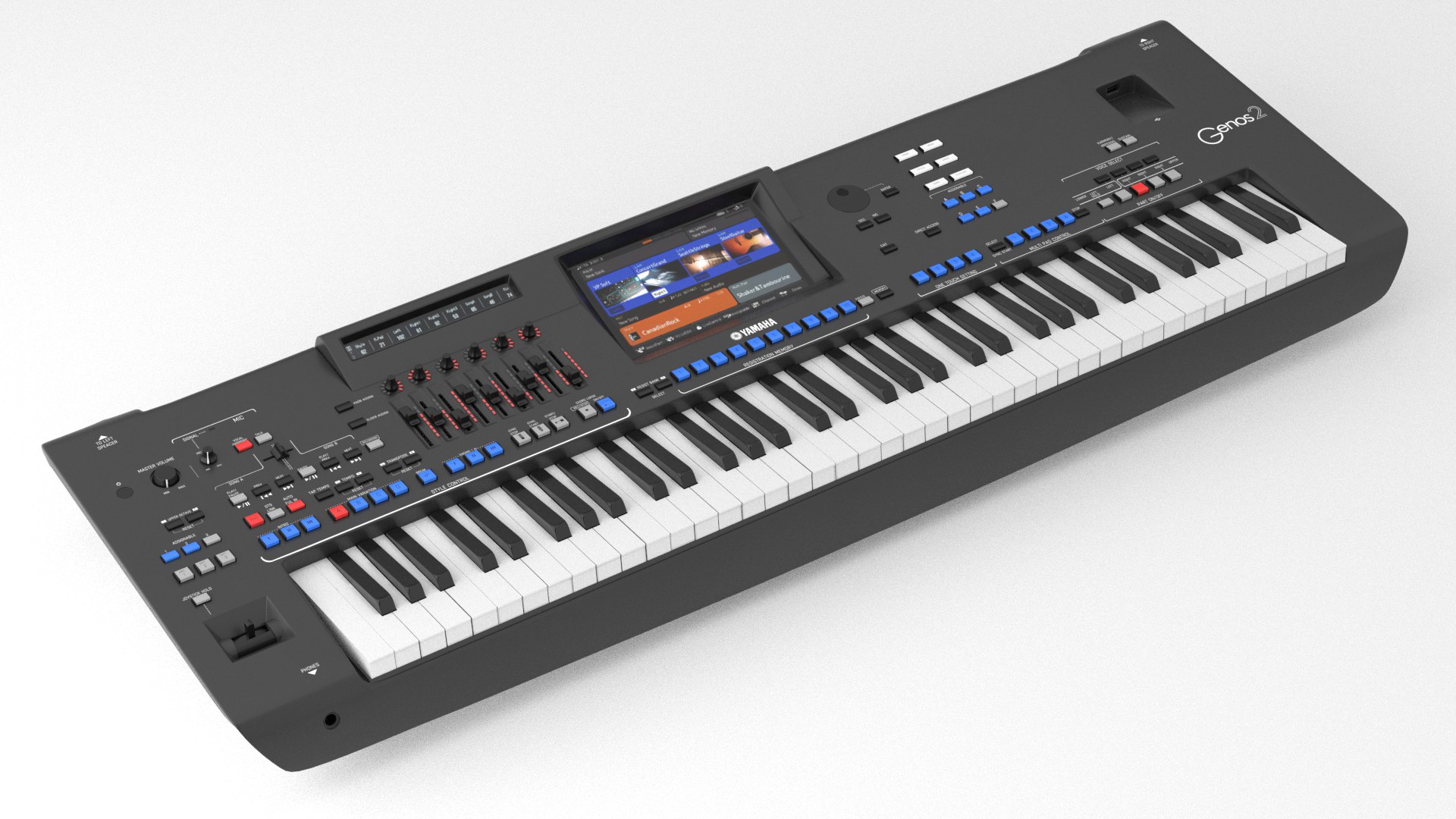 3D Yamaha Digital And Arranger Workstations Genos 2 Model Model ...