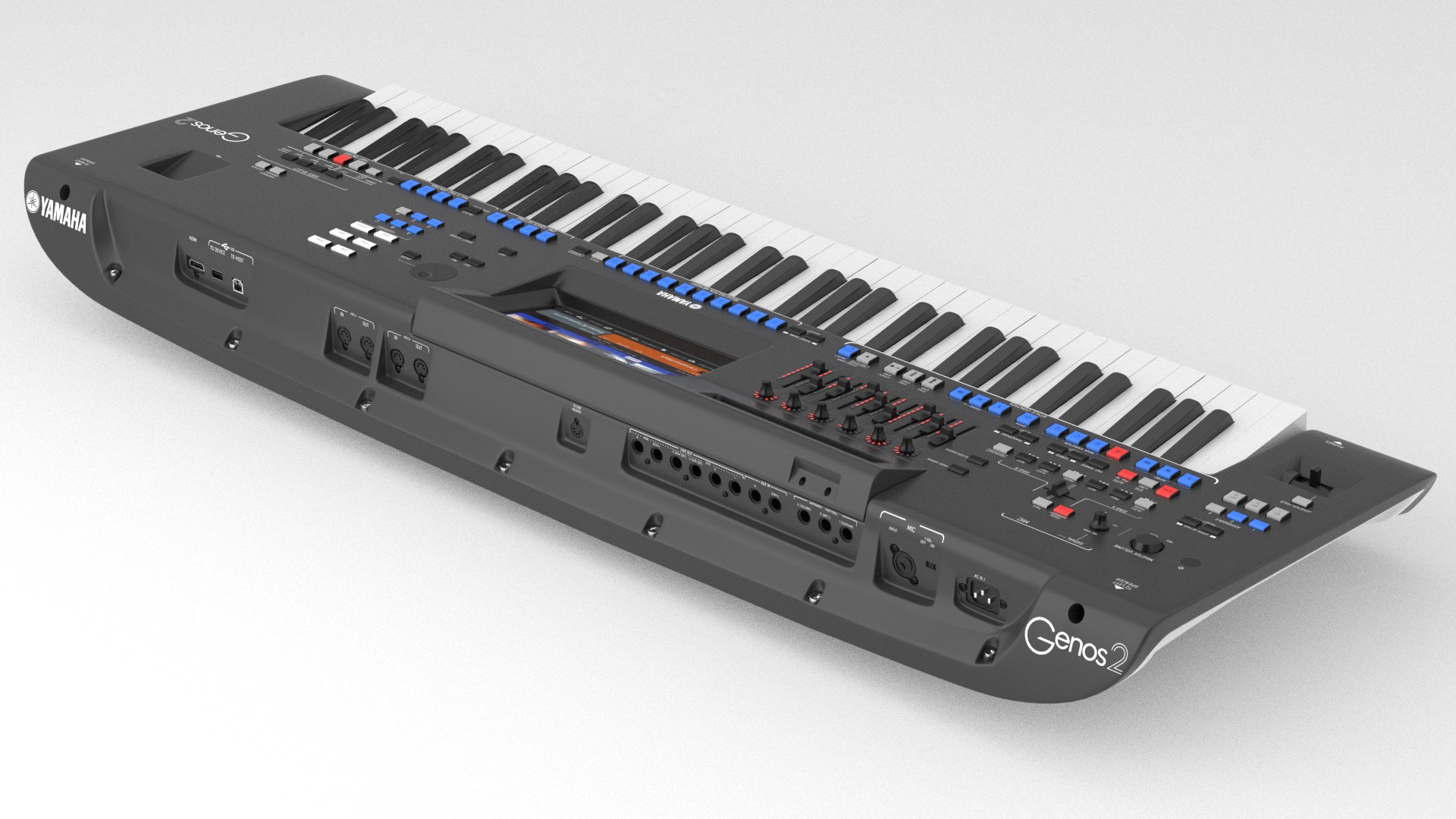 3D Yamaha Digital And Arranger Workstations Genos 2 Model Model - TurboSquid 2158428