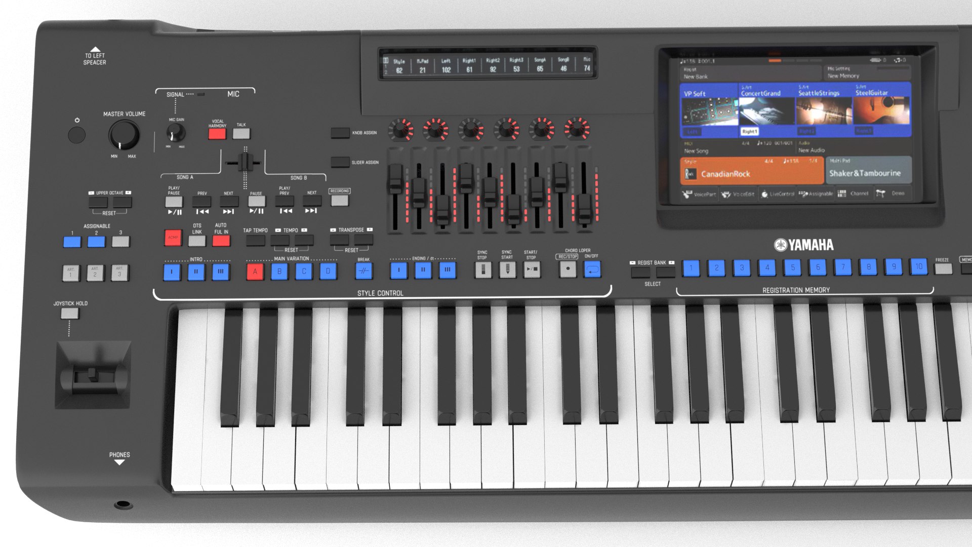 3D Yamaha Digital And Arranger Workstations Genos 2 Model Model ...