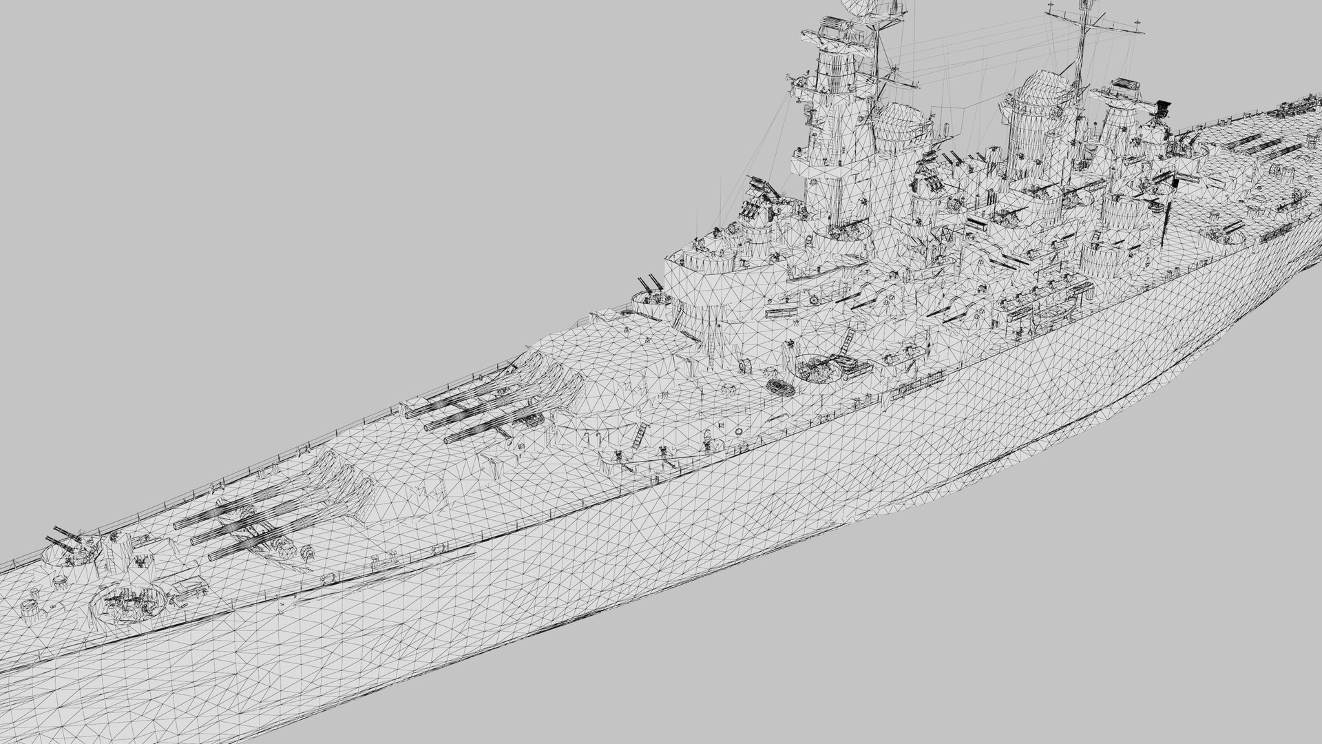 USS Iowa 3D - TurboSquid 2396522