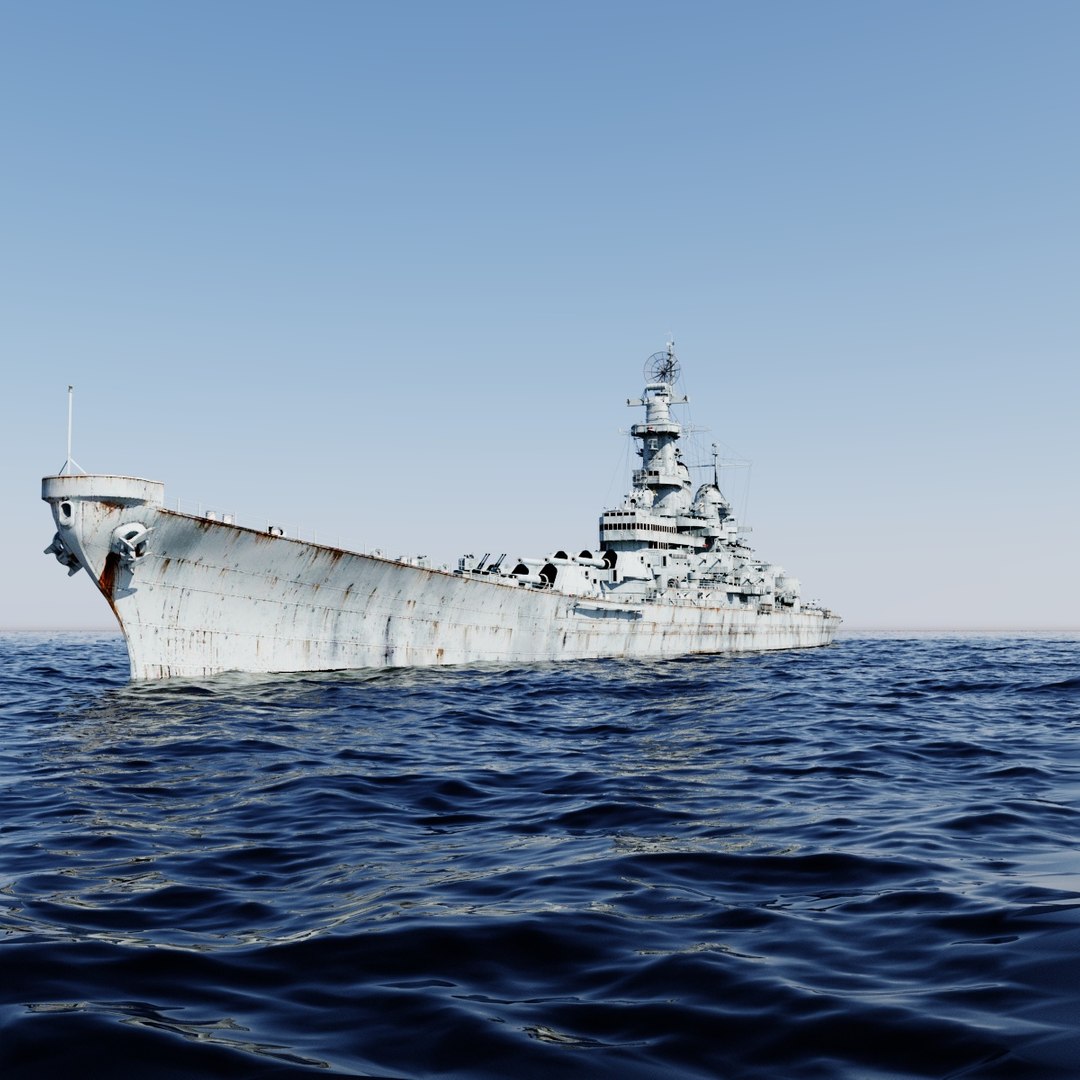 USS Iowa 3D - TurboSquid 2396522