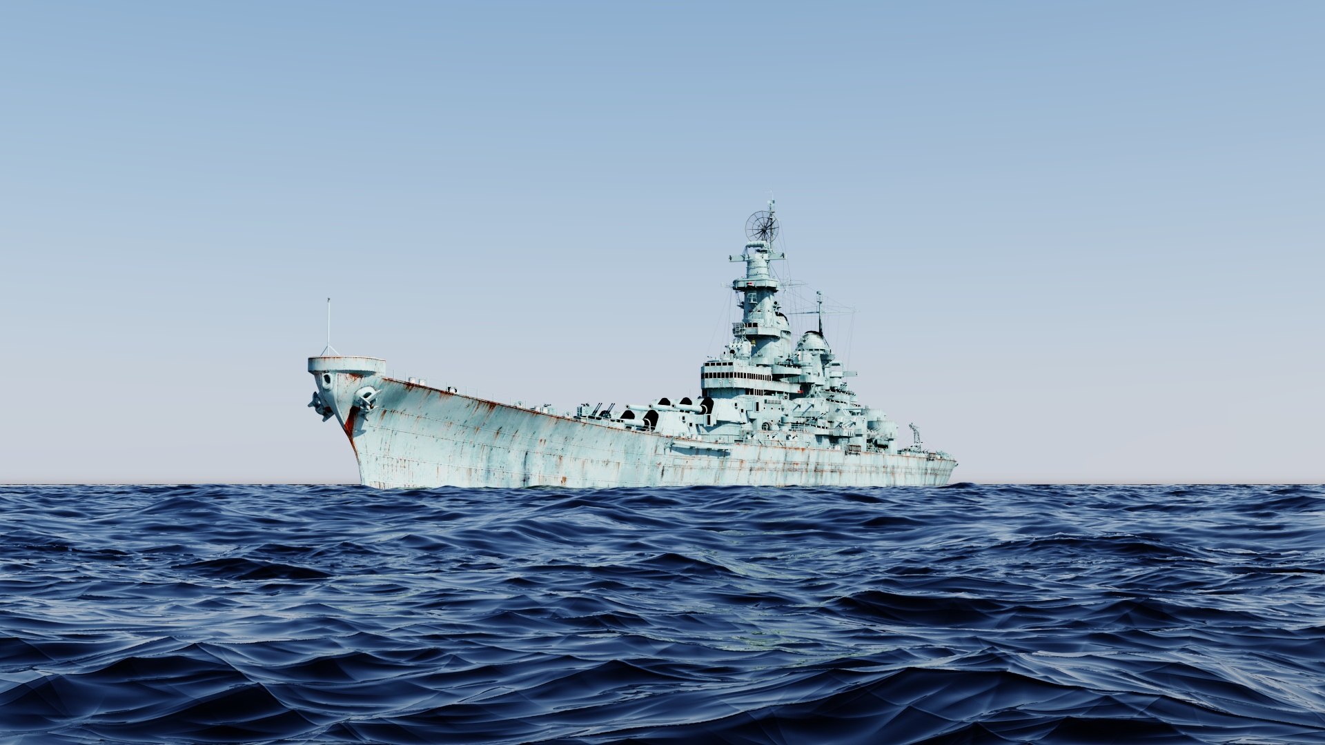 USS Iowa 3D - TurboSquid 2396522