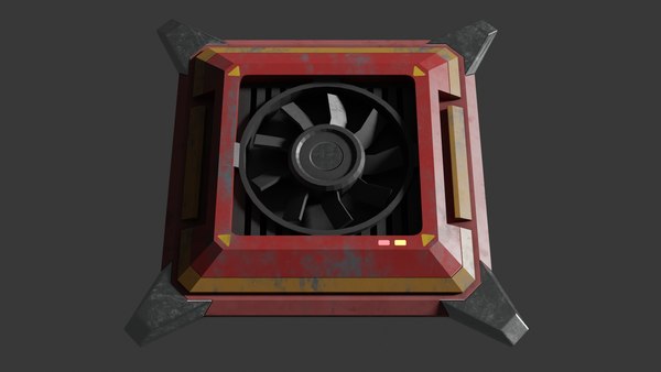 3D Ceiling Ventilation Fan model - TurboSquid 1778577