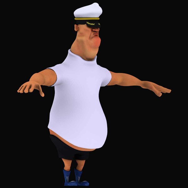 3d captain rig model