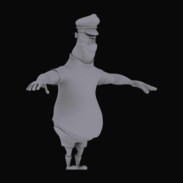 3d captain rig model