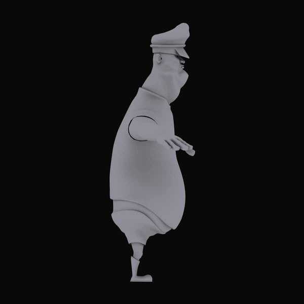 3d captain rig model