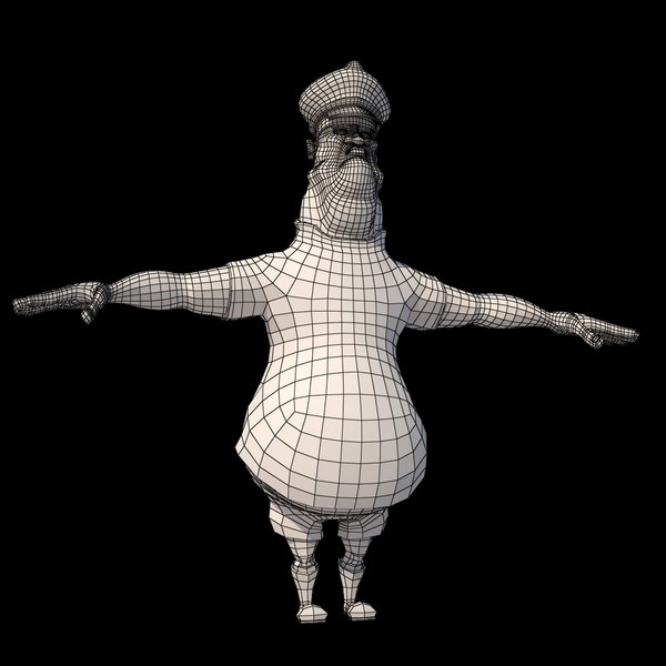 3d captain rig model