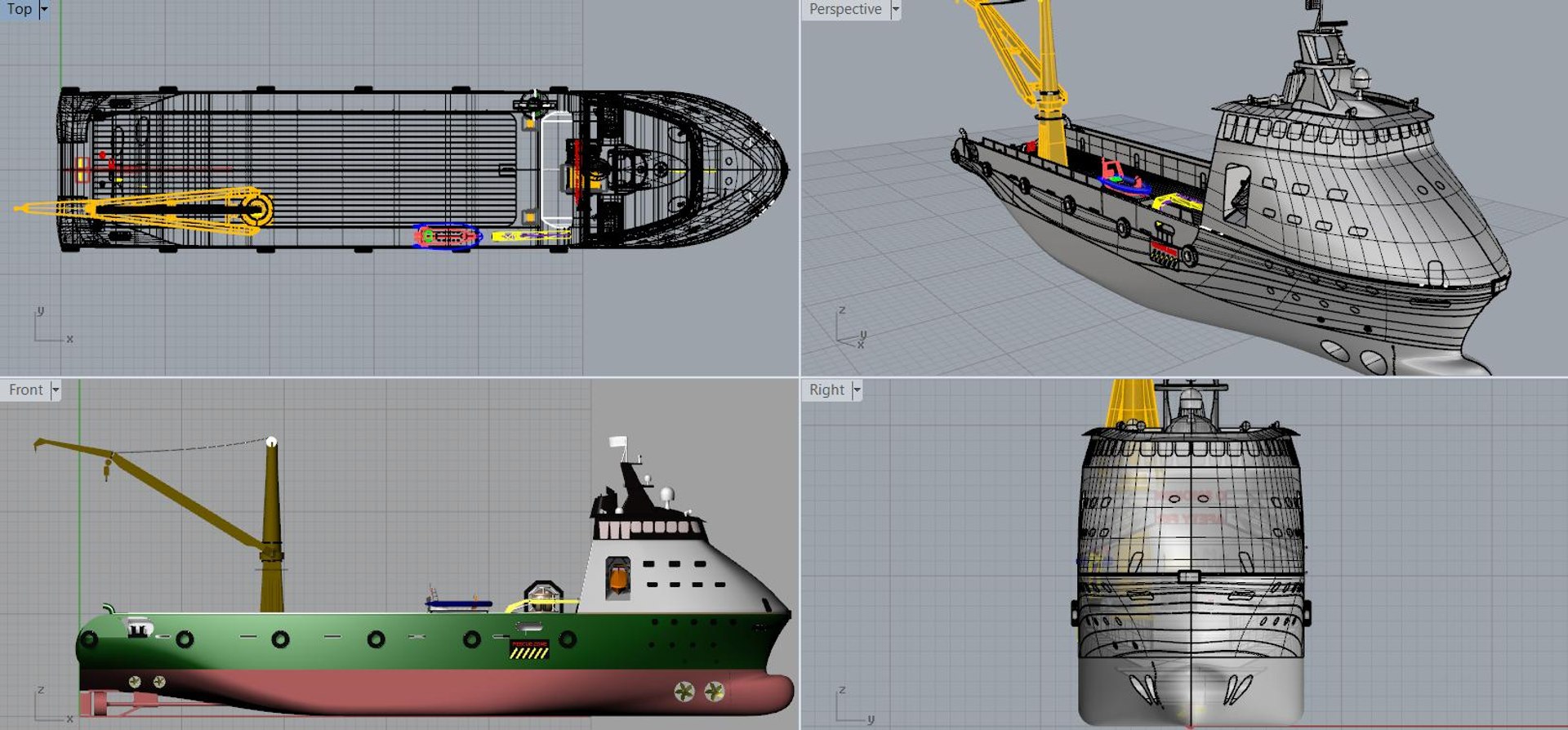 Offshore Support Vessel 3d Max