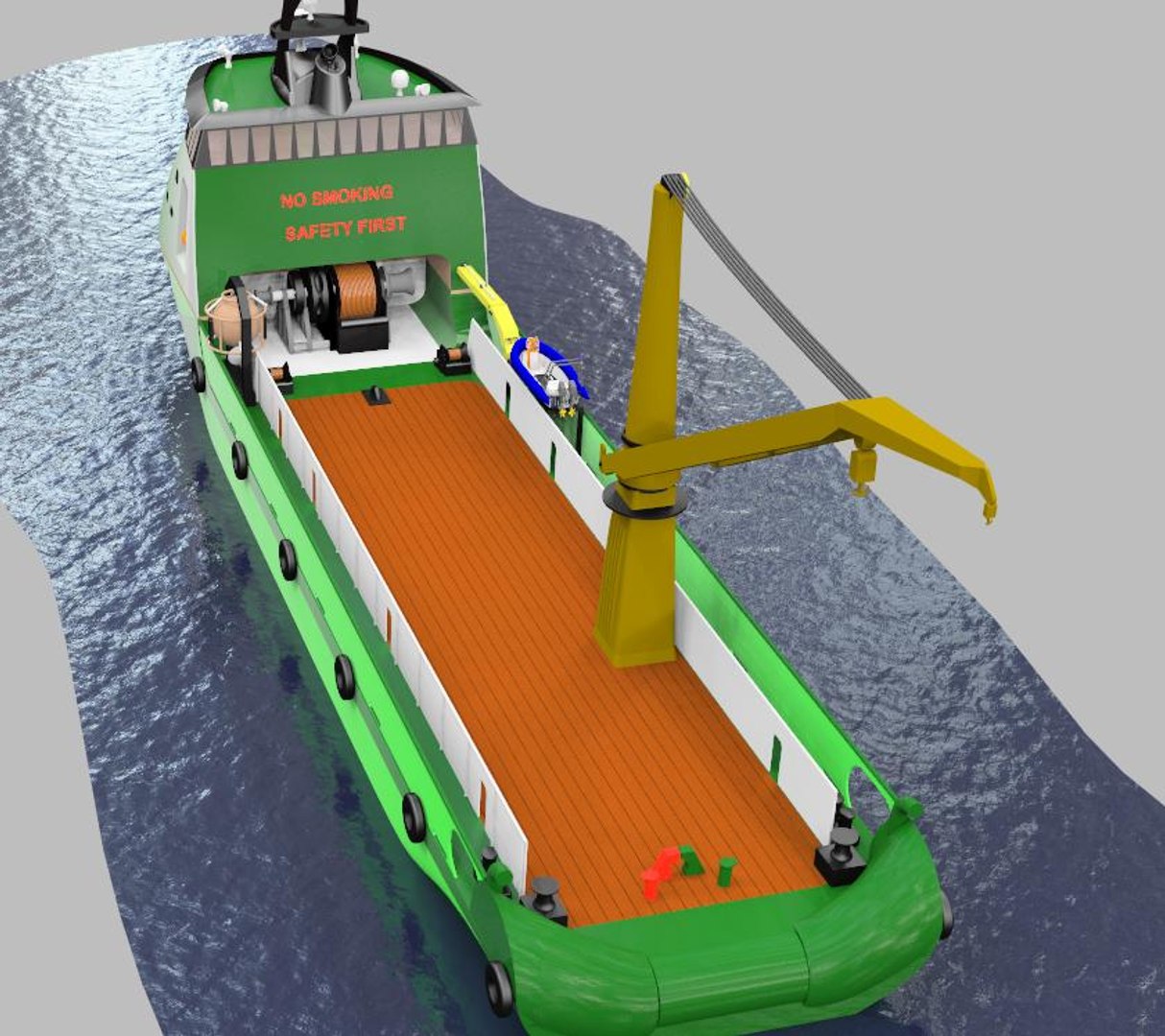 Offshore Support Vessel 3d Max
