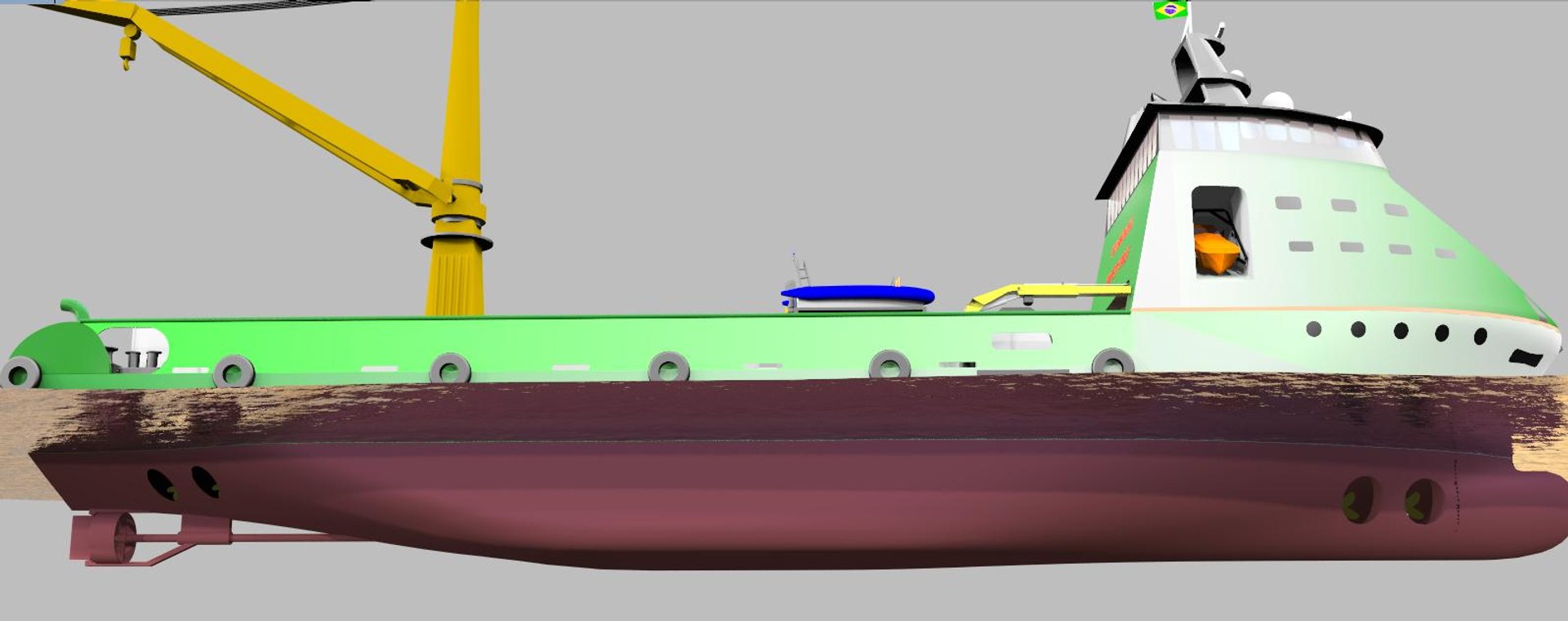 Offshore Support Vessel 3d Max