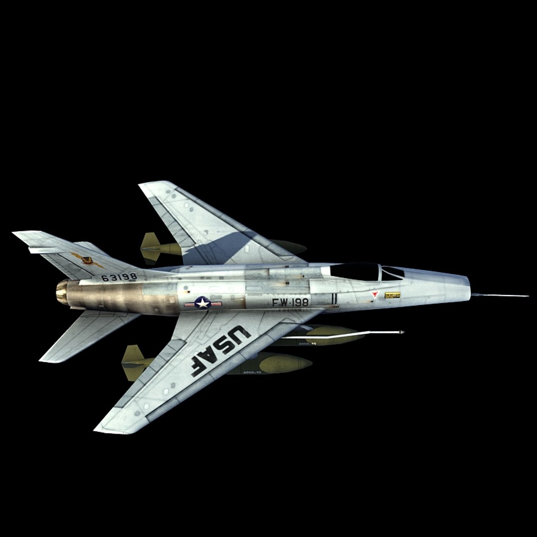 Usaf F100 Fighter 3d Max