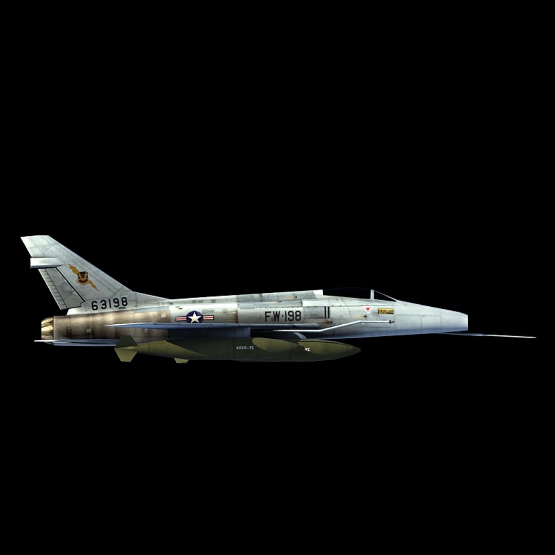 Usaf F100 Fighter 3d Max