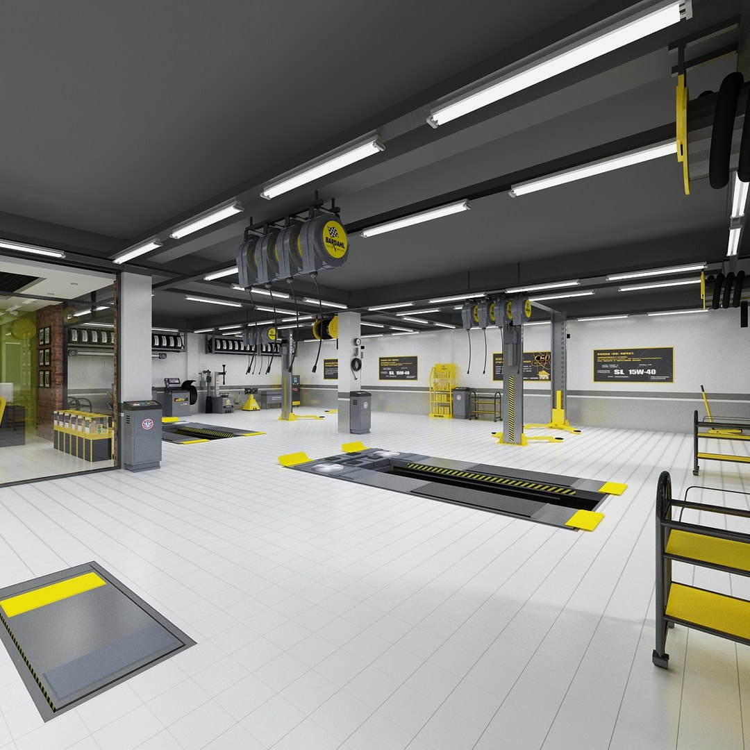 3D Car Repair Service 01 - TurboSquid 1789097