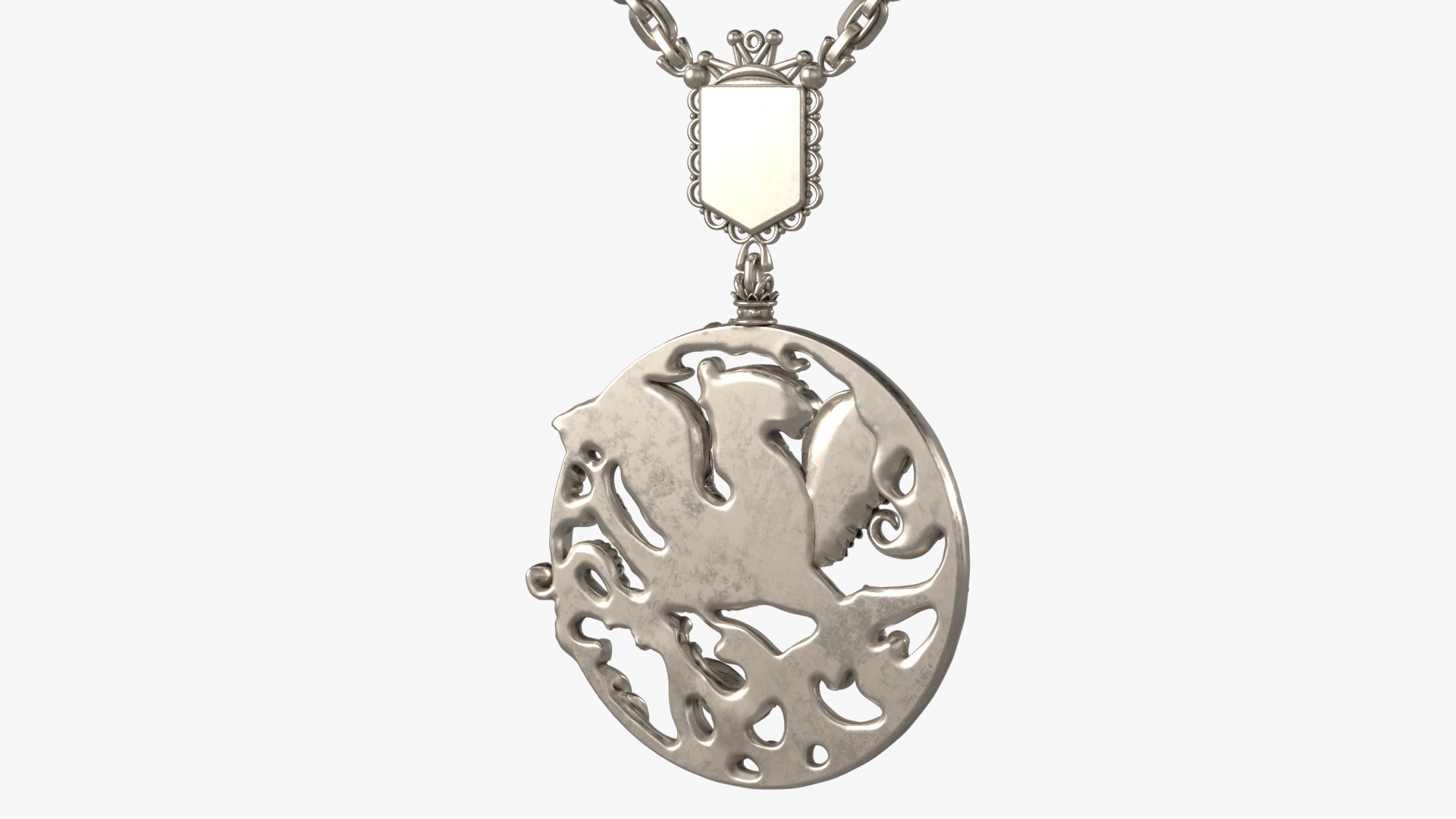 Necklace Medallion 3D model - TurboSquid 2136304