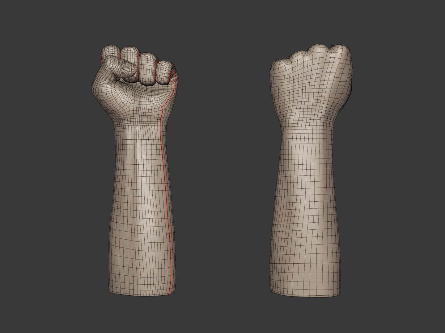 Fist Figurine 3D - TurboSquid 1748788
