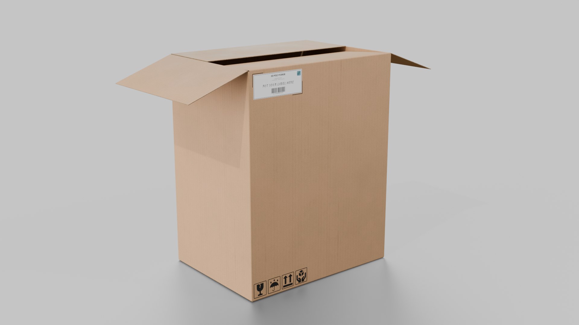 3D Versatile Cardboard Box Kit - Rigged And Customizable - TurboSquid ...
