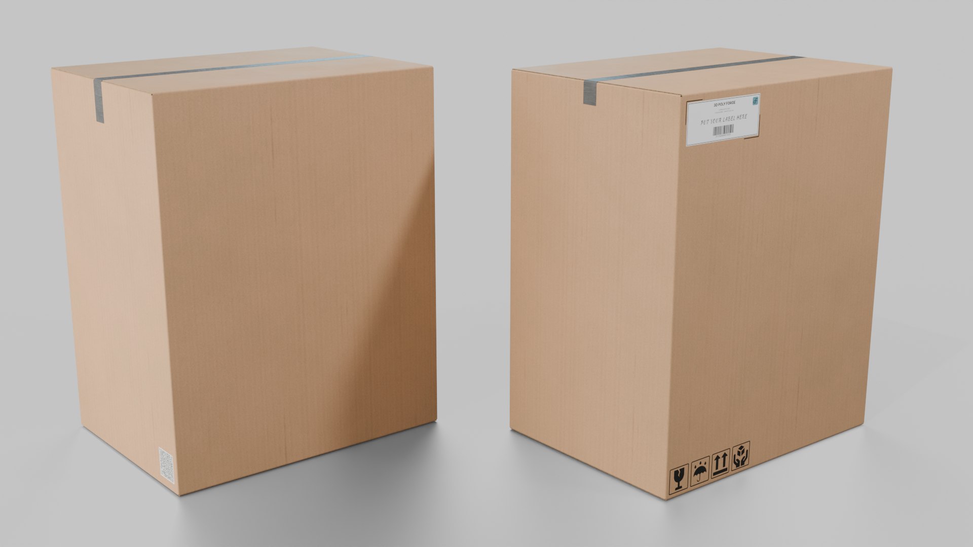 3D Versatile Cardboard Box Kit - Rigged And Customizable - TurboSquid ...