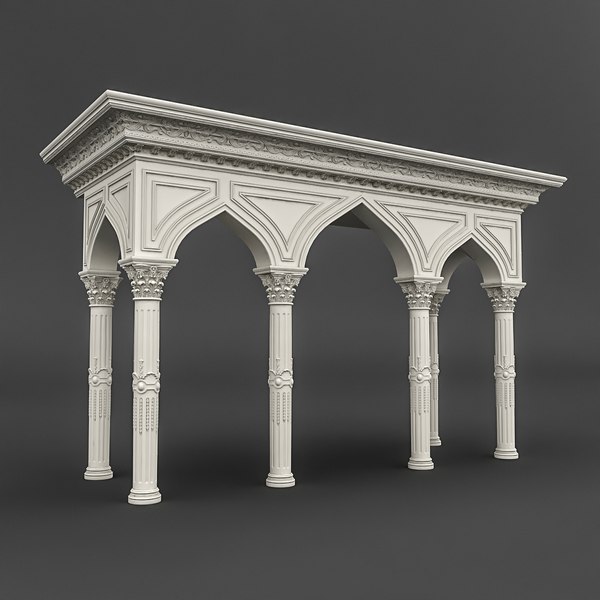 Mosque entrance 03 3D model - TurboSquid 1517632