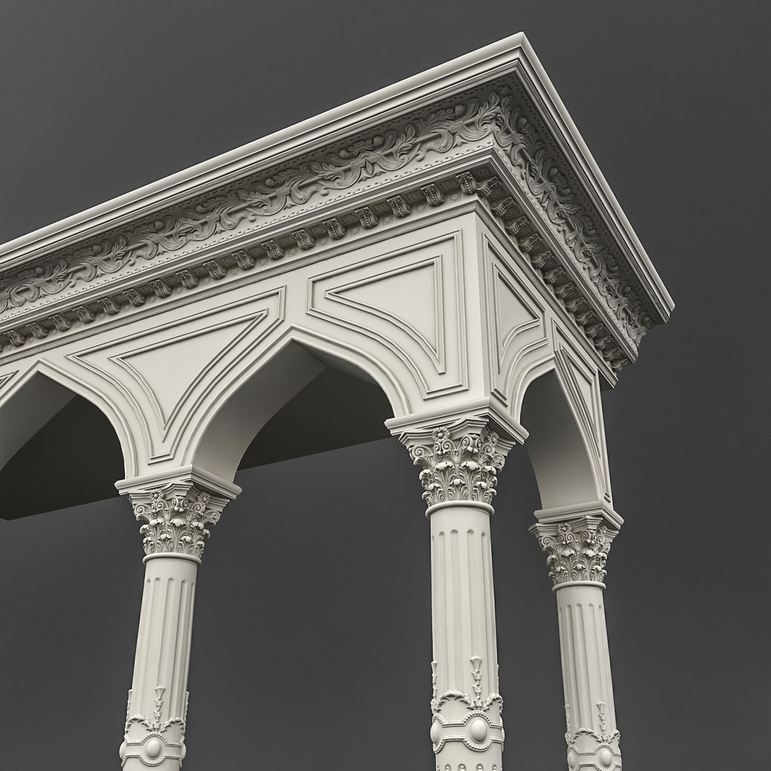 Mosque Entrance 03 3D Model - TurboSquid 1517632