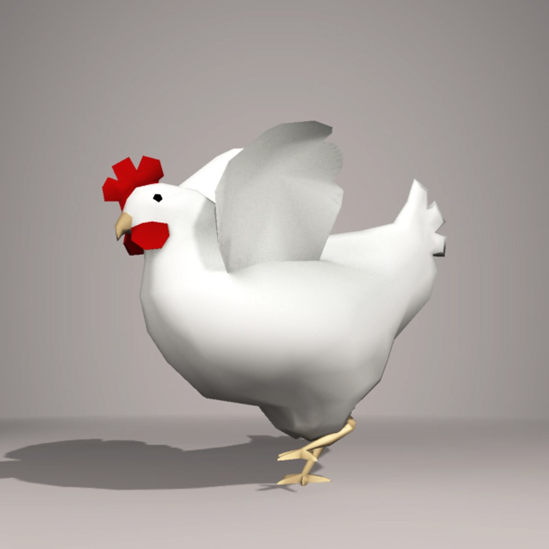3d Chicken Rigged Animation