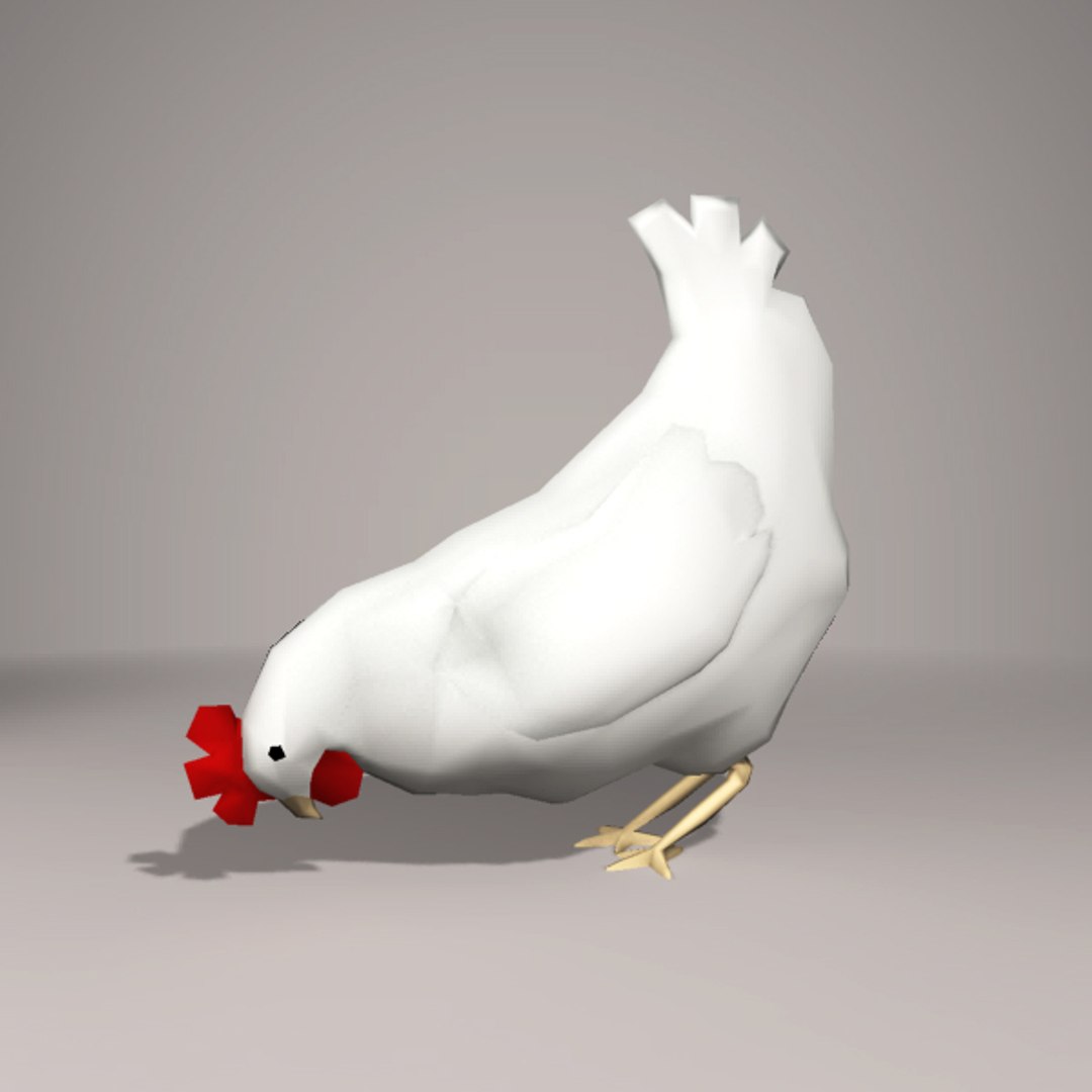 3d Chicken Rigged Animation