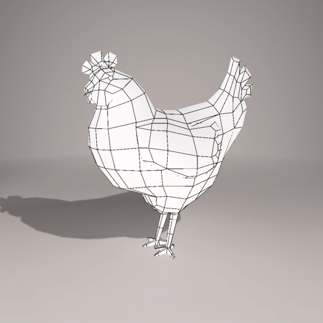 3d Chicken Rigged Animation