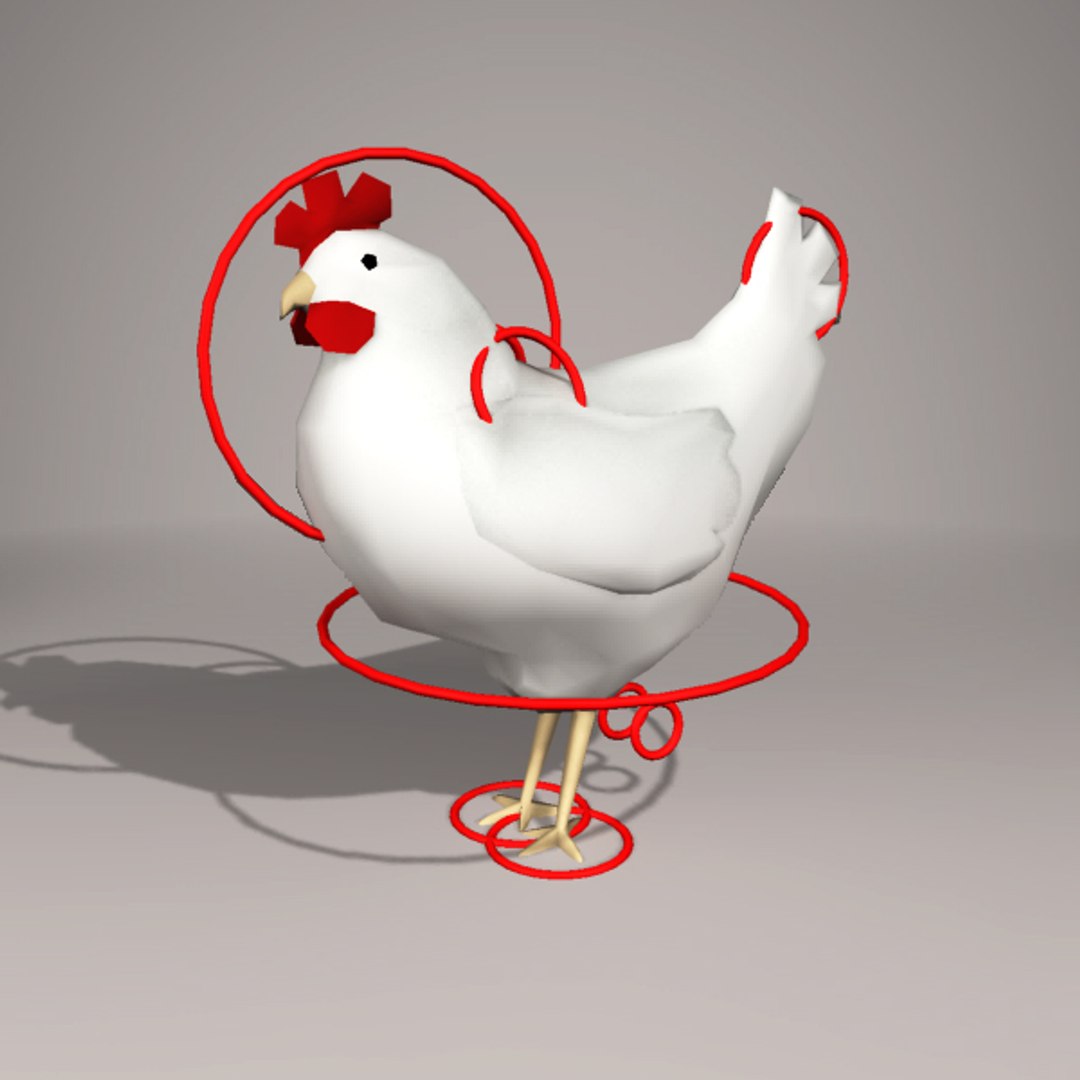 3d Chicken Rigged Animation