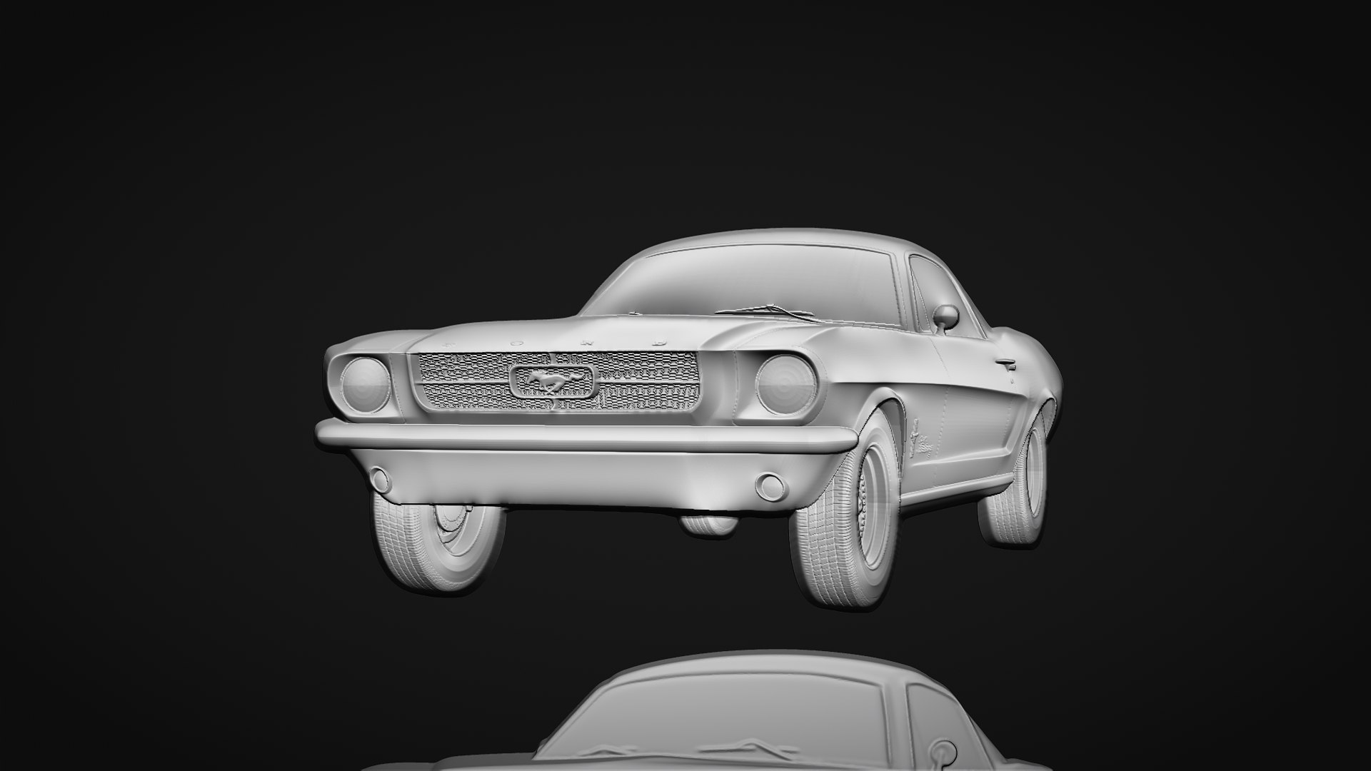 3D Mustang Car Bas Relief 3d Print And Cnc Carving Model - TurboSquid ...